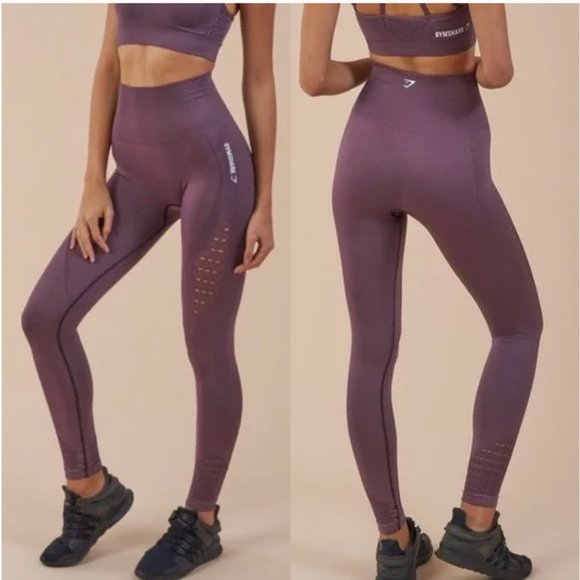 Gymshark | Pants & Jumpsuits | Gymshark Energy Seamless Purple Leggings ...